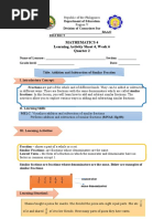 Adding Similar Fractions Lesson PLan | PDF | Fraction (Mathematics ...