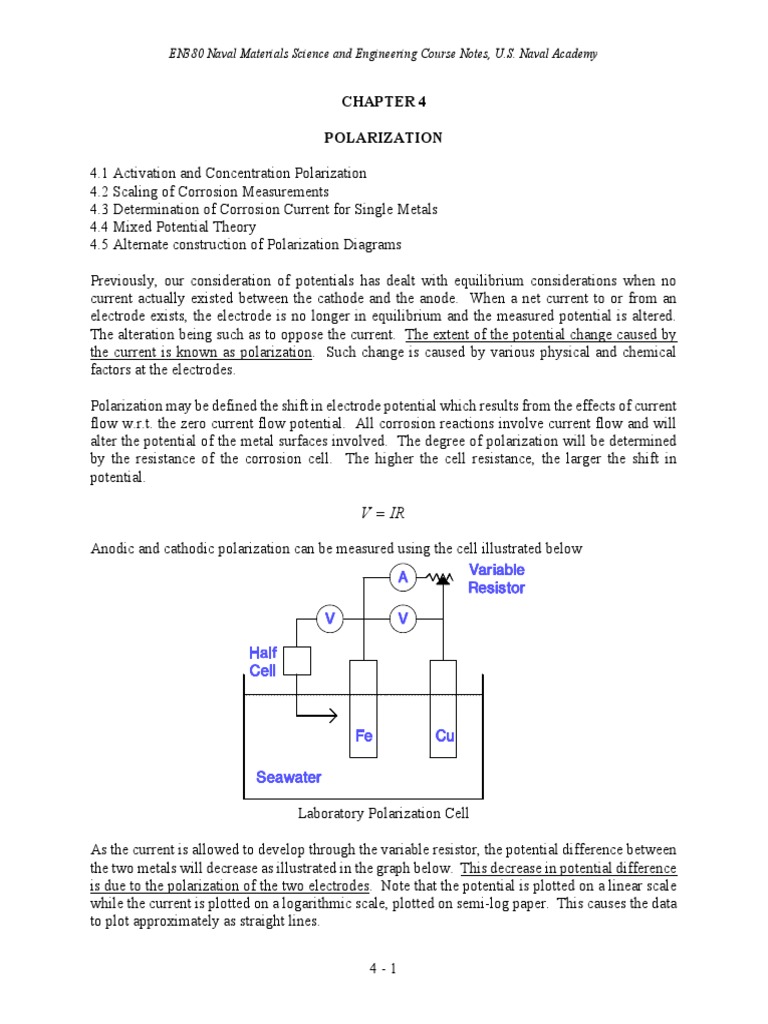 Ch04 Corrosion Polarization | PDF | Corrosion | Anode