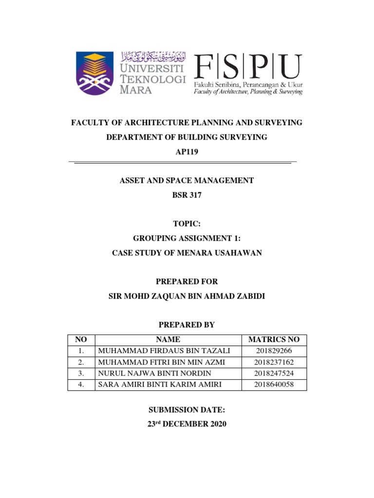 BSR 317 Asset and Space Management | PDF