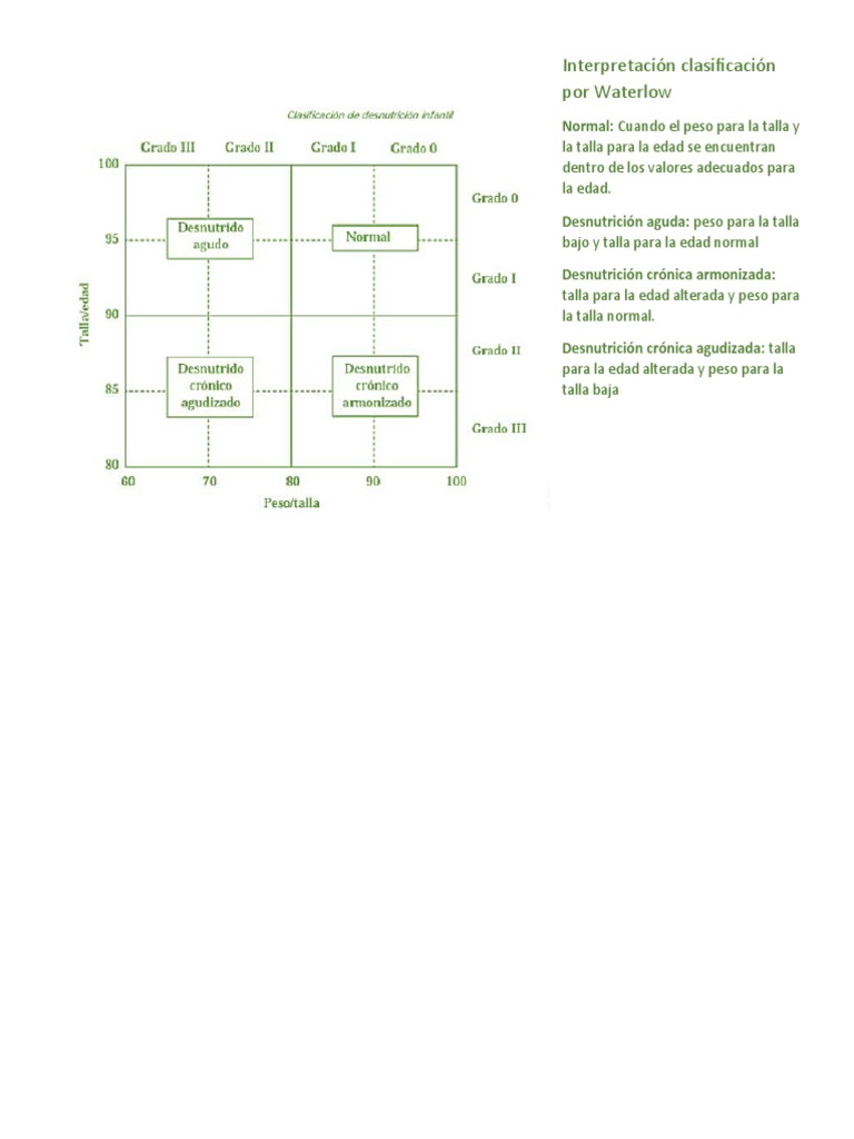 Interpretación Clasificación Por Waterlow | PDF