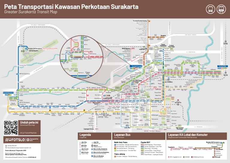 Peta Transportasi Surakarta 2021 | PDF