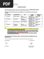 Announcement For Early Cut Off | PDF