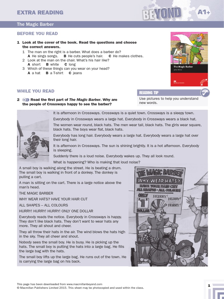 Extra Reading: The Magic Barber | PDF