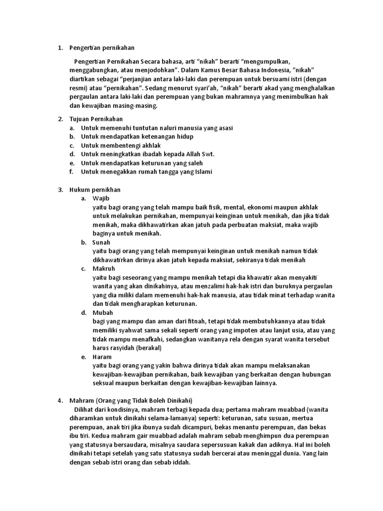 Pengertian Pernikahan | PDF | Agama & Spiritualitas