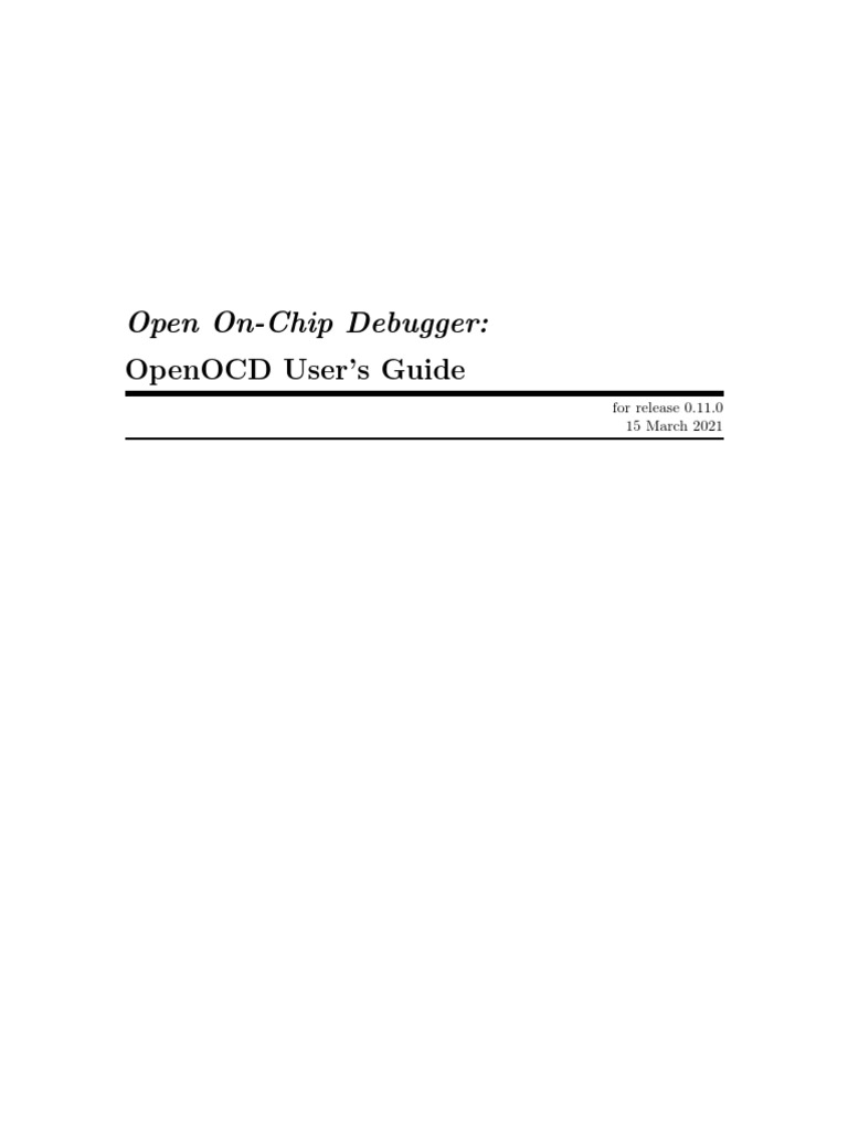 Open Ocd | PDF | Computer Hardware | Computer Science