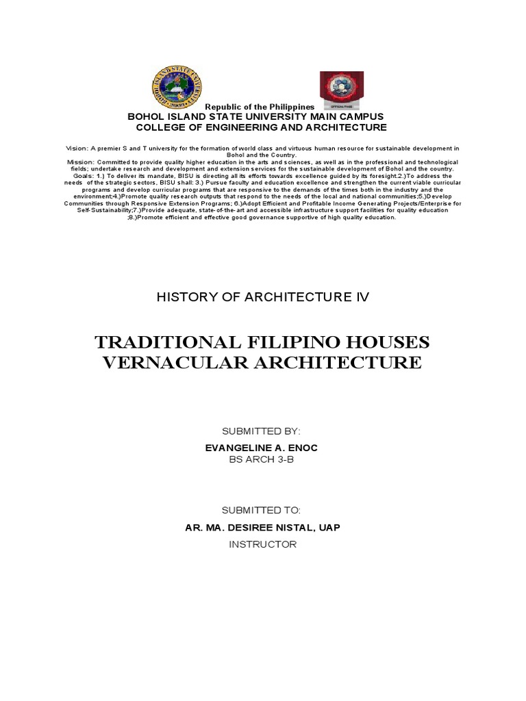 Traditional Filipino Houses Overview | PDF | Philippines