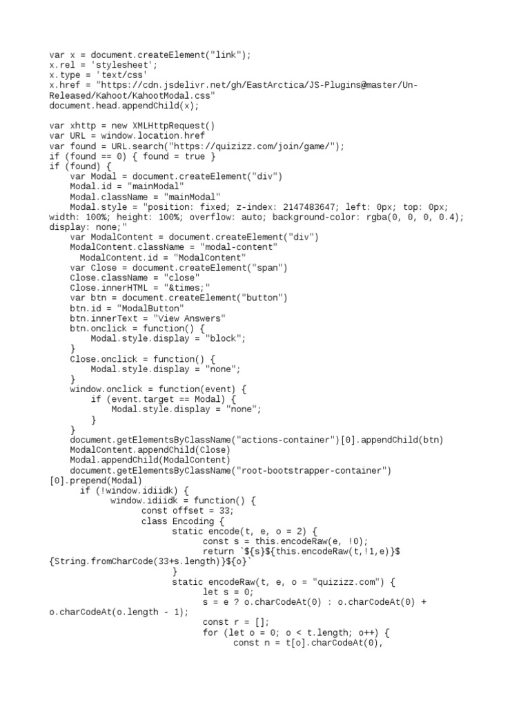 Quizizz Script | PDF | Computing | Software