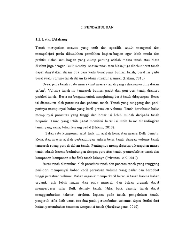 Bulk Density | PDF | Sains & Matematika