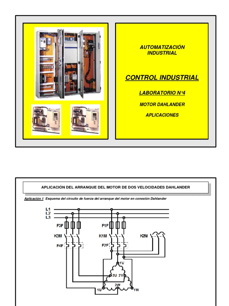 L4-Motor Dahlander Esquemas y Diagramas | PDF | Ingenieria Eléctrica