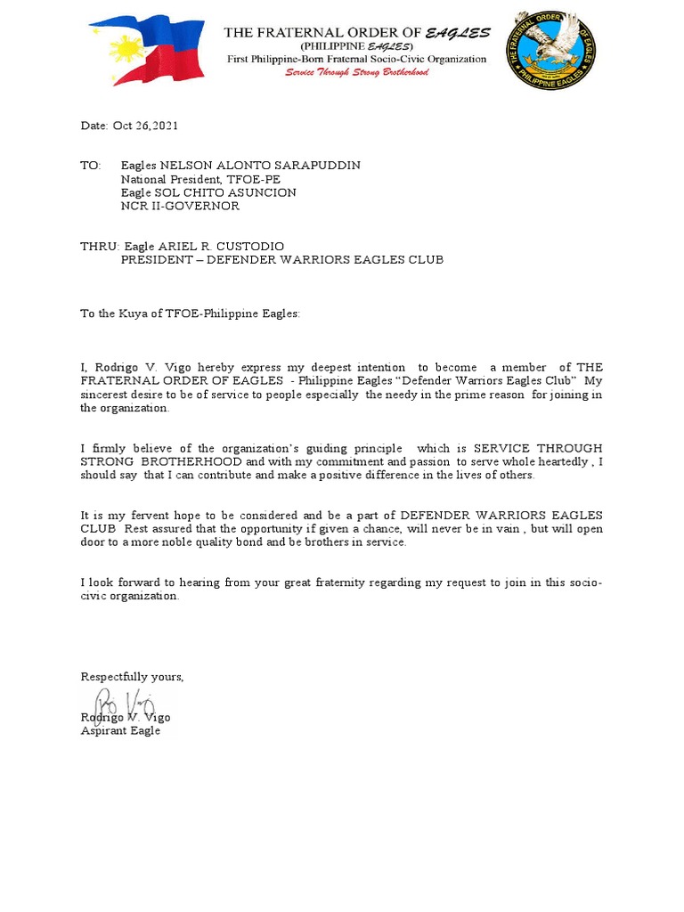 Letter of Intent 2 Vigo Rodrigo v. | PDF