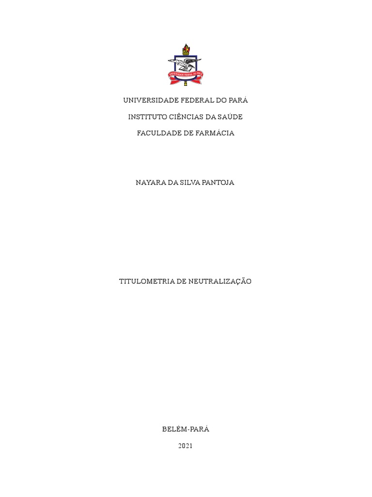 Titulometria de Neutralização | PDF | Titulação | Química