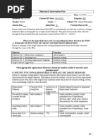 Open Ended Functional Assessment Interview | PDF | Behavior | Interview