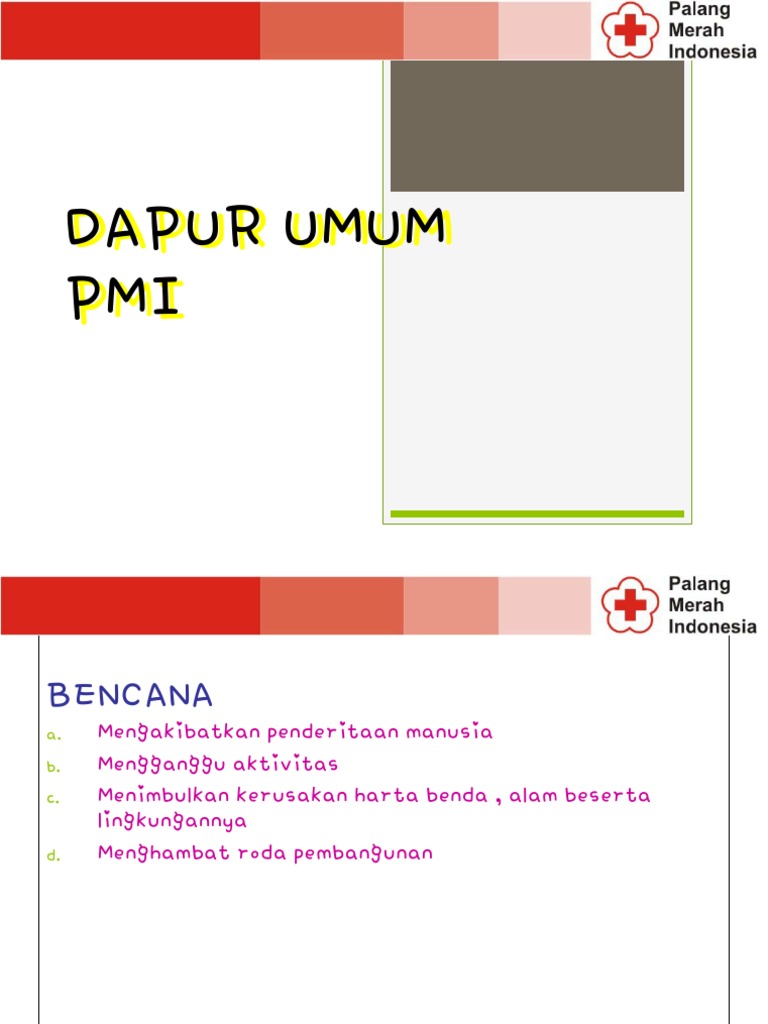Panduan Dapur Umum untuk Penanggulangan Bencana | PDF | Memasak ...
