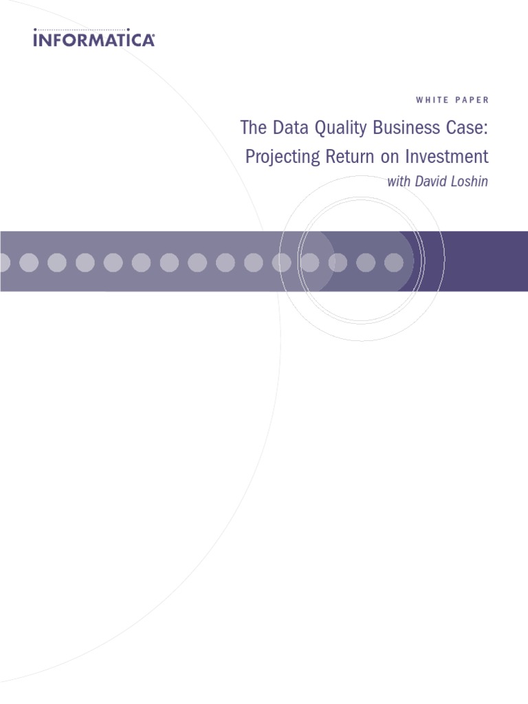 A Data Quality Business Case | PDF | Data Quality | Data Analysis