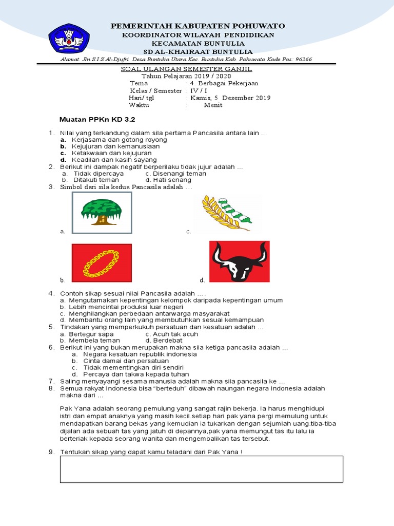 Soal Tema 4 | PDF