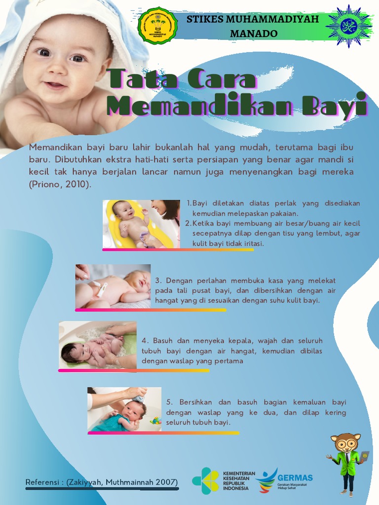 Tata Cara Memandikan Bayi Baru Lahir | PDF | Kesehatan Holistik
