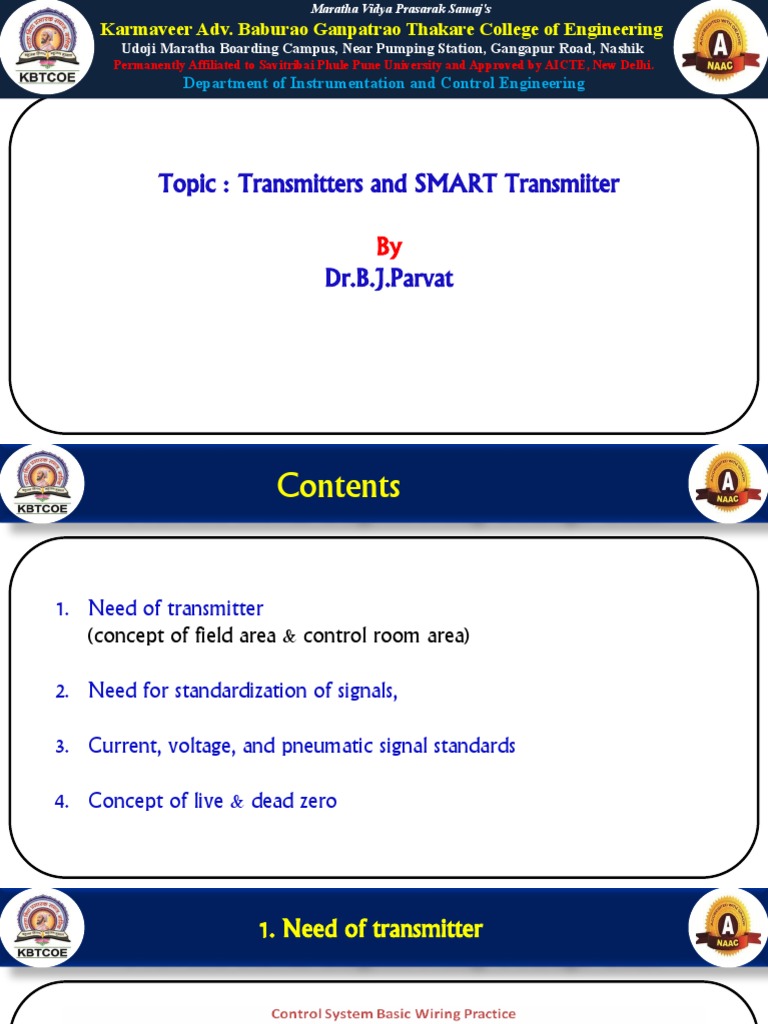 Overview of Smart Transmitters | PDF | Electrical Resistance And ...