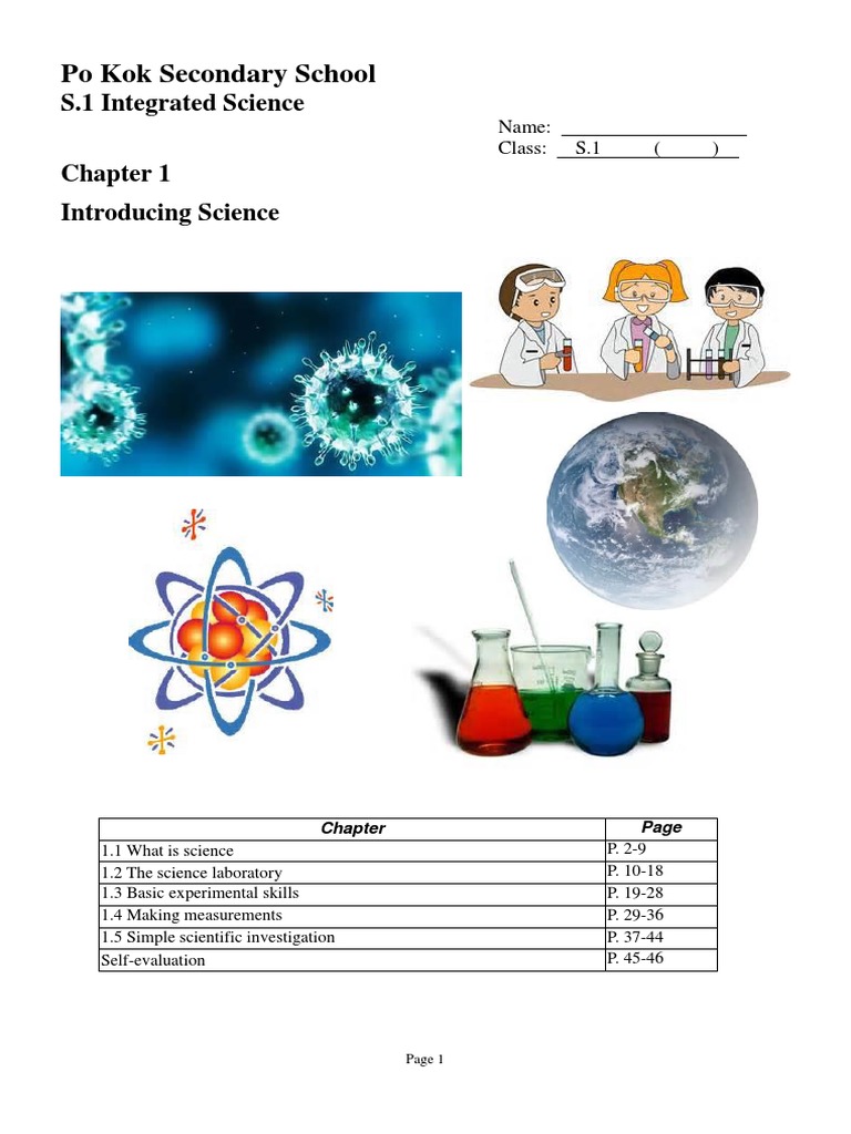 S.1 Integrated Science Overview | PDF | Science | Scientific Method