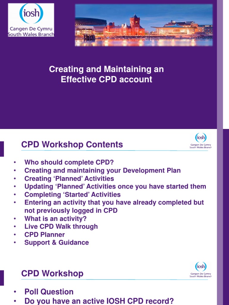 Creating and Maintaining An Effective CPD Account | PDF | Cognition ...