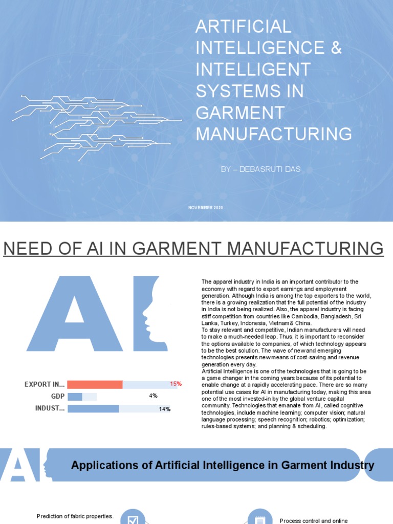 Artificial Intelligence & Intelligent Systems in Garment Manufacturing ...