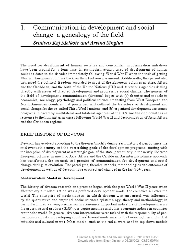 (9781789906349 - Handbook of Communication and Development ...