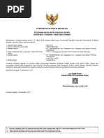 Contoh SK Pengesahan Akta Pendirian PT. DUM | PDF