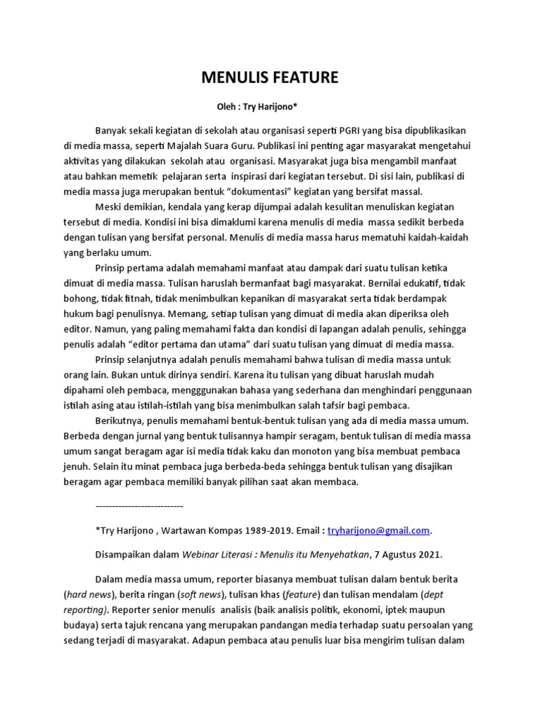 Tips-MENULIS Feature | PDF