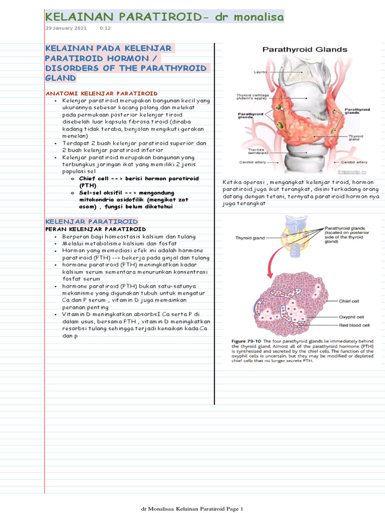 DR Monalisaa Kelainan Paratiroid | PDF