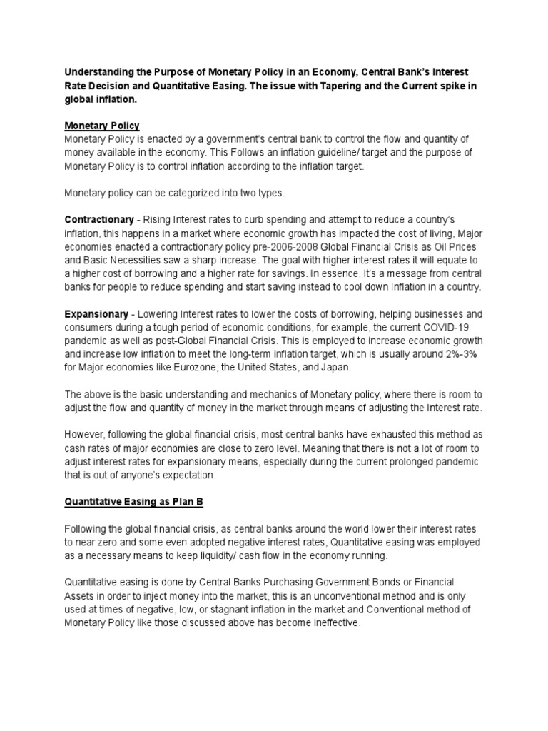 5 626937464971329607688 | PDF | Quantitative Easing | Monetary Policy