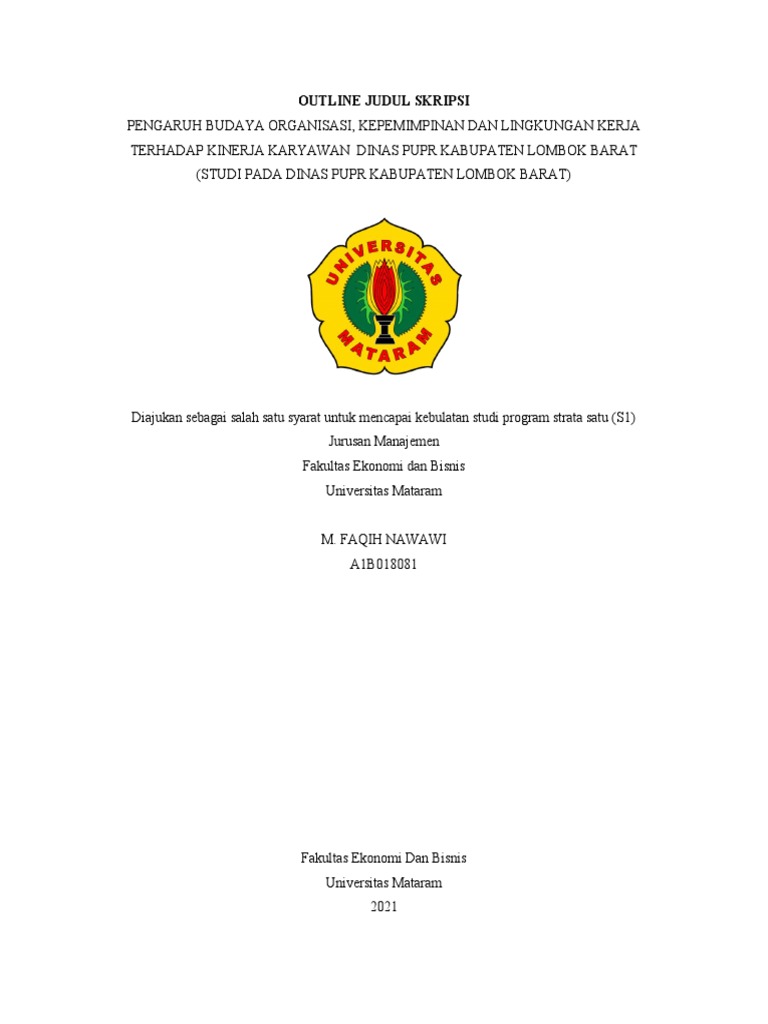 Cara Membuat Outline Skripsi Gampang | PDF