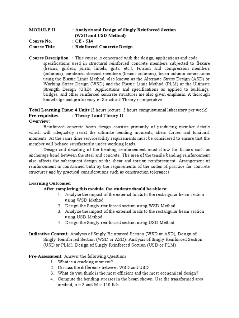 Ce 327 Module Ii | PDF | Strength Of Materials | Deformation (Engineering)