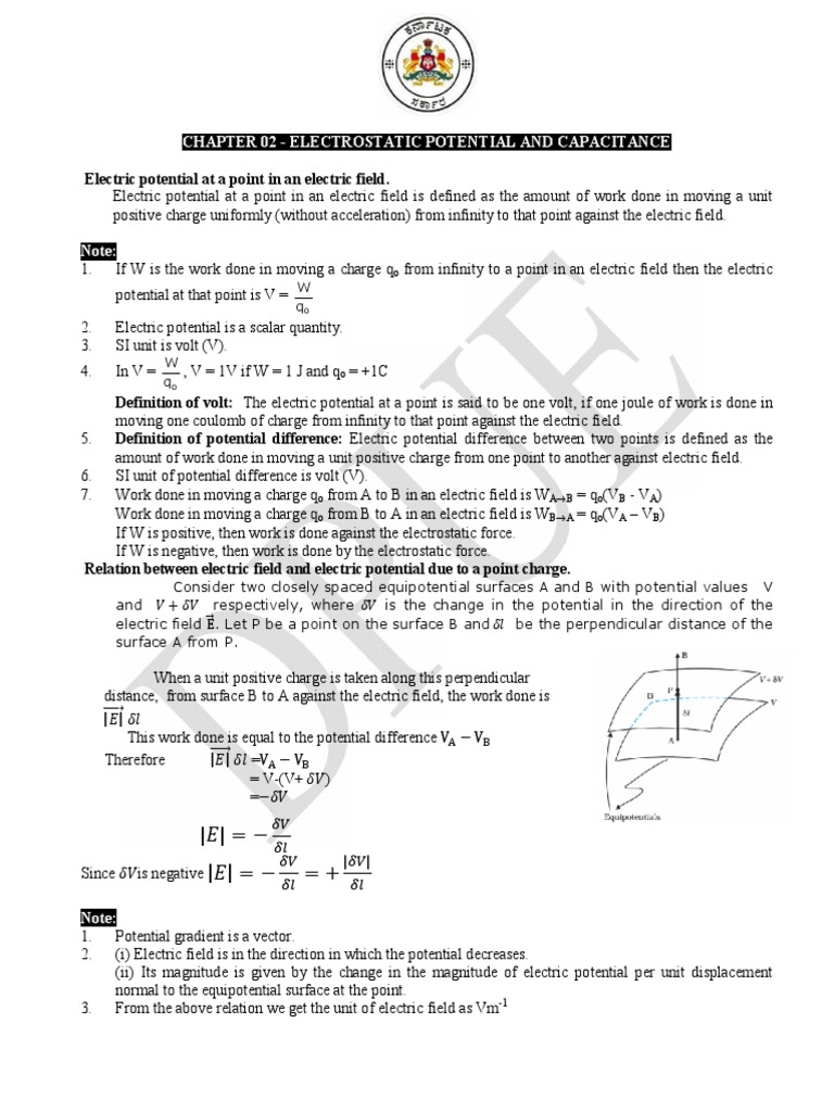 DPUE - Phy-2-Electric Potential and Capacitors | PDF | Capacitance | Dielectric