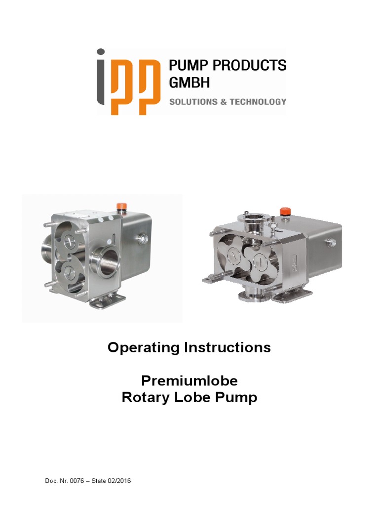 Document Technique Pompe IPP | PDF | Pump | Valve
