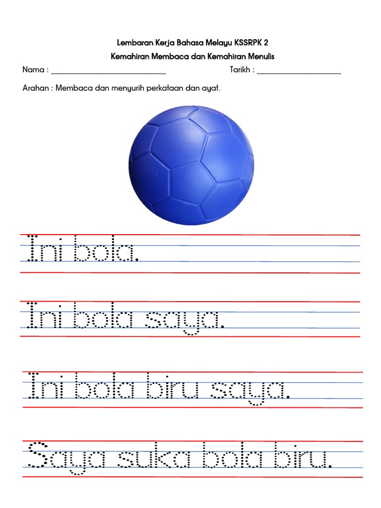 Latihan Menyurih Perkataan Dan Ayat | PDF