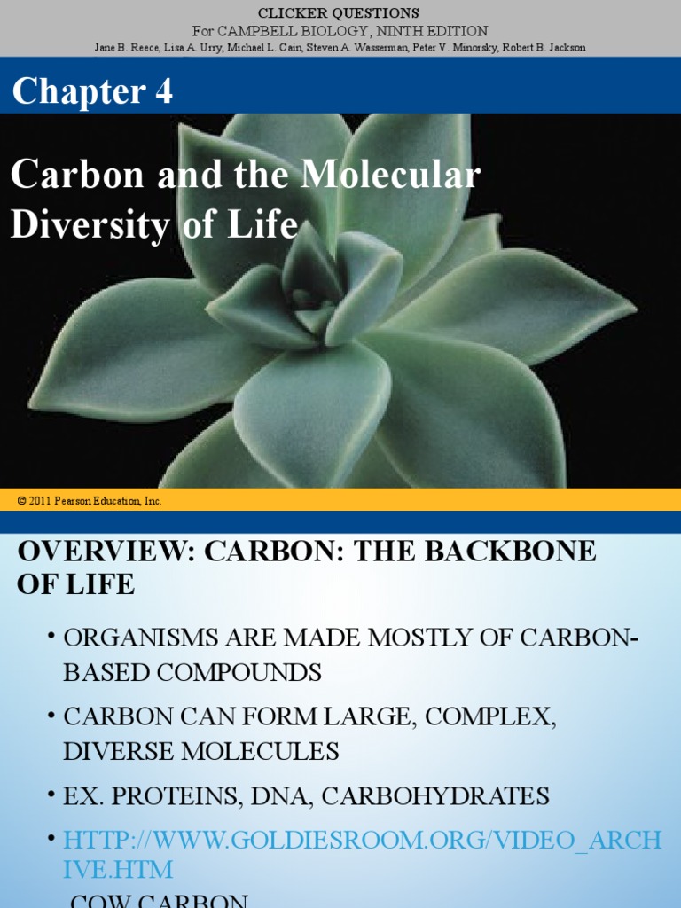 Carbon and The Molecular Diversity of Life: For Campbell Biology, Ninth ...