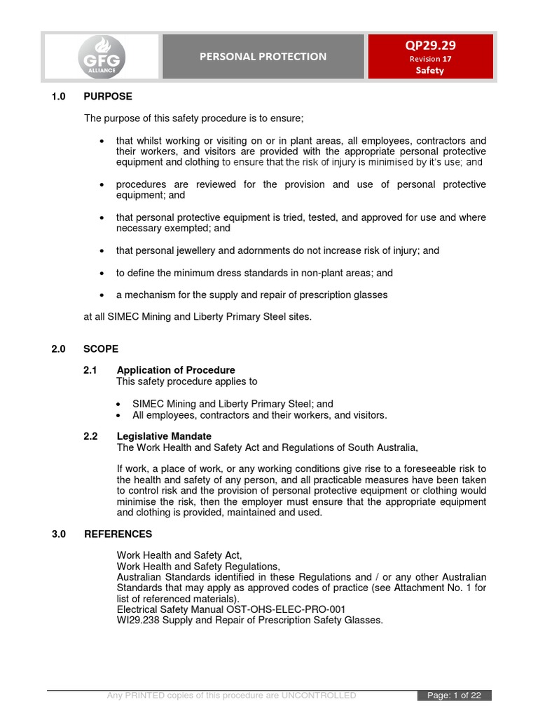 SIMEC Mining and Liberty Primary Steel | PDF | Personal Protective ...