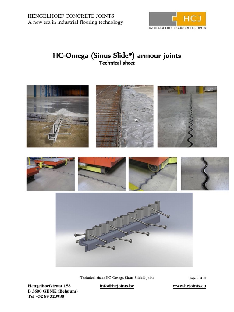 Technical Sheet HC-Omega (Sinus Slide®) Joint | PDF | Concrete ...