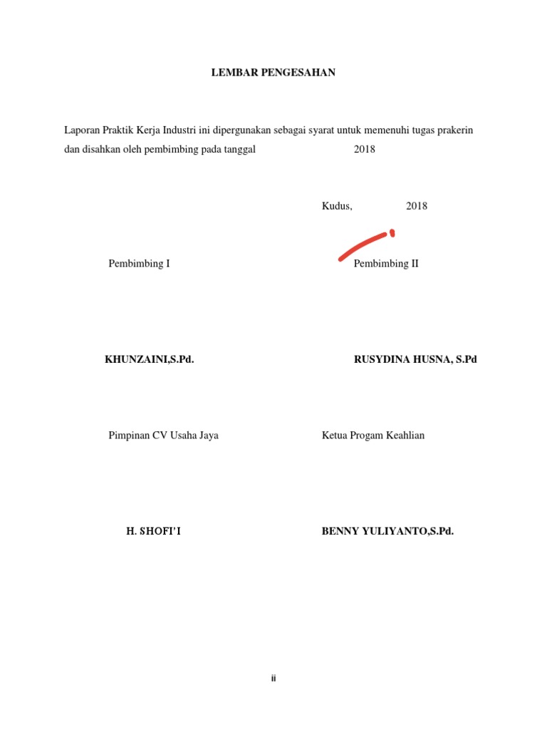 Laporan PKL CV Usaha Jaya Mesin Las Dan Mesin Bubut Latansa PDF Free | PDF