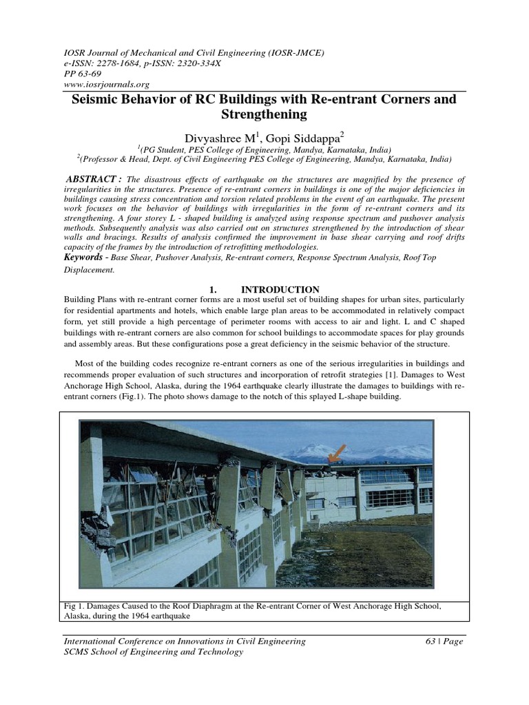 Seismic Behavior of RC Buildings With Re-Entrant Corners and ...