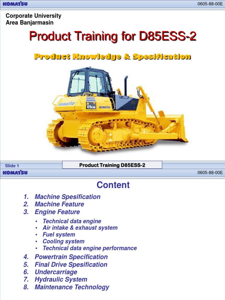 PK D85ess 01 | PDF | Engines | Transmission (Mechanics)