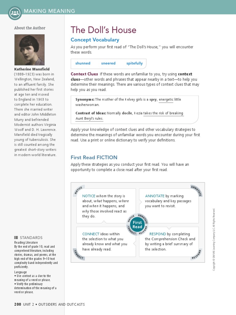 The Doll's House | PDF | Word | Symbols