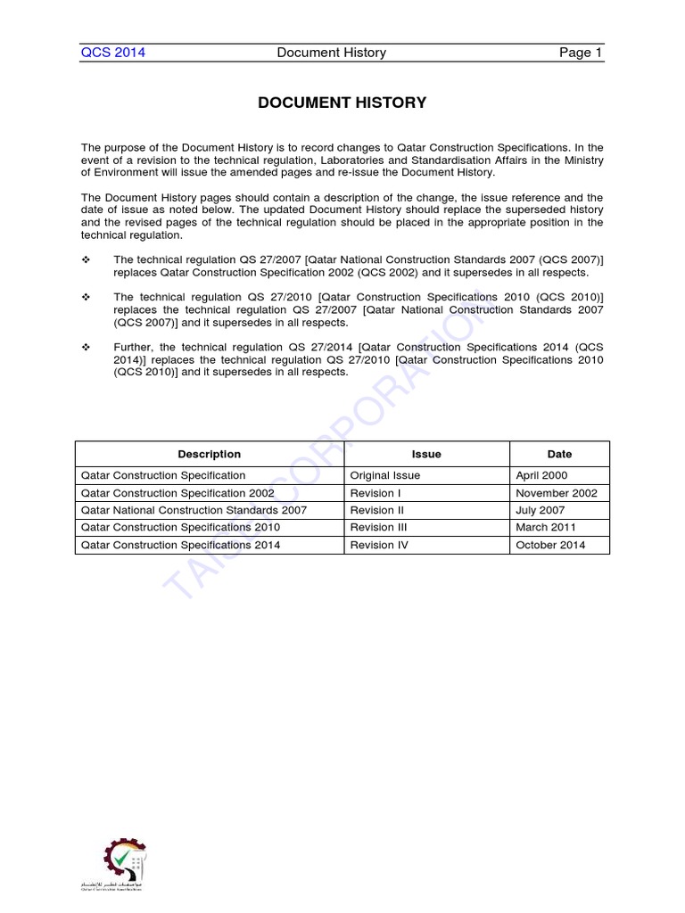 Document History | PDF