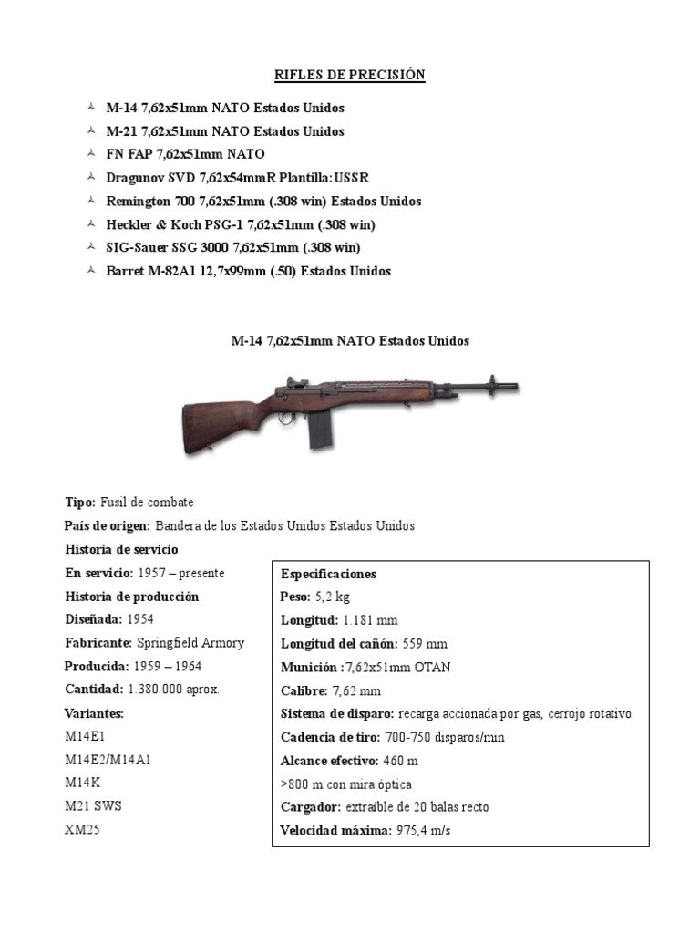 Rifles de Presicion | PDF | Rifle | Vuelo