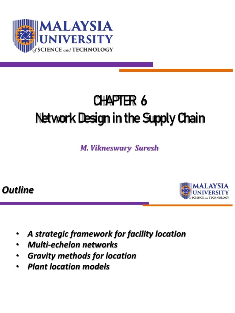 Scsc Chapter 6 Network Design Pdf Inventory Logistics