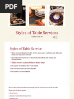 Detailed Lesson Plan in Tle 10 Fbs | PDF | Tableware | Buffet