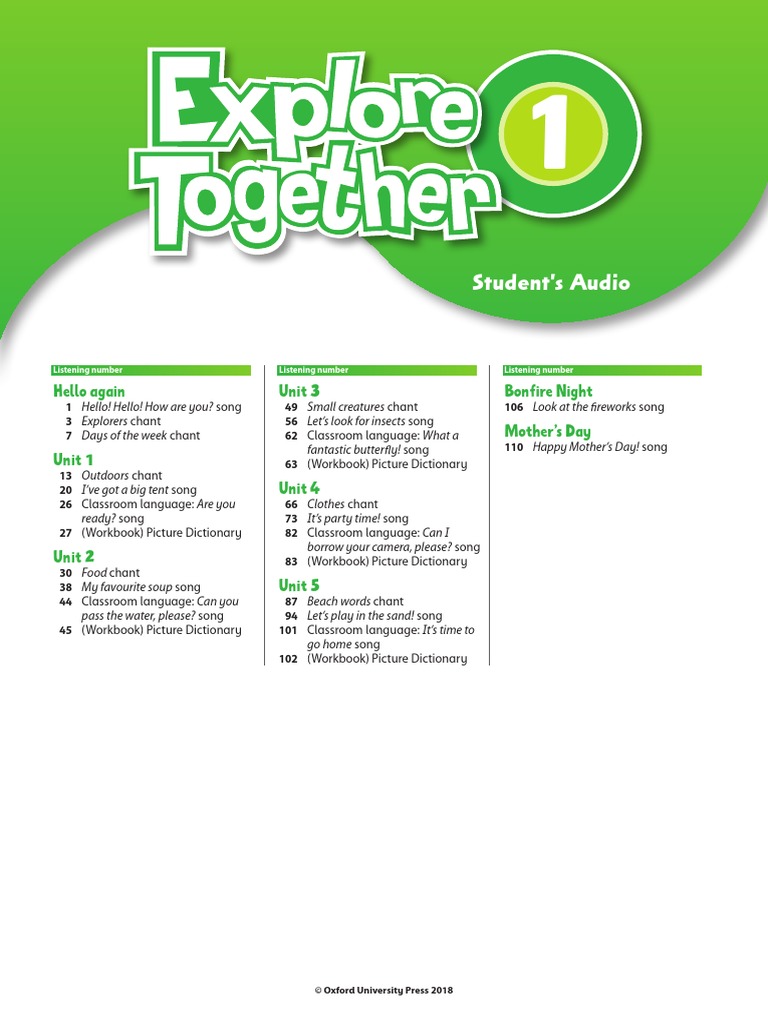 Student's Audio: Hello Again Unit 3 Bonfire Night Mother's Day | PDF