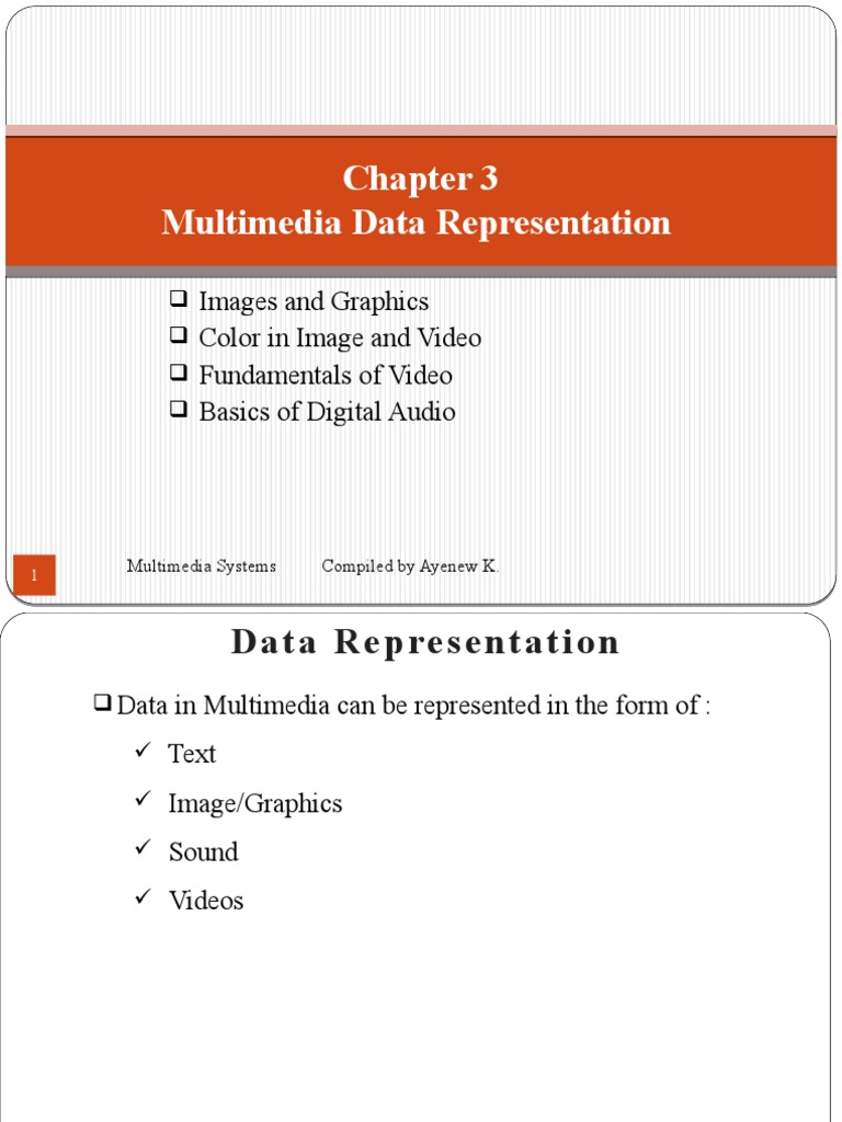 Multimedia Data Representation | PDF | Image Resolution | Color