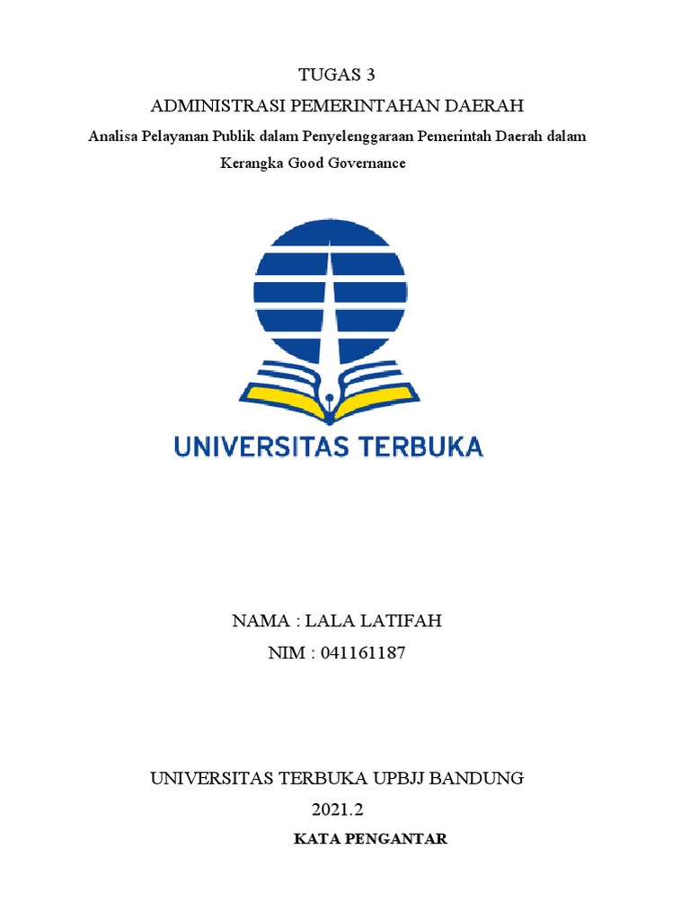 Tugas 3 Administrasi Pemerintahan Daerah | PDF
