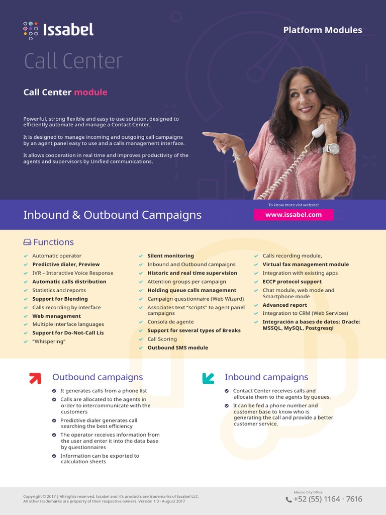 Issabel Call Center A4 Eng V1.0 | PDF | Call Centre | Interactive Voice ...