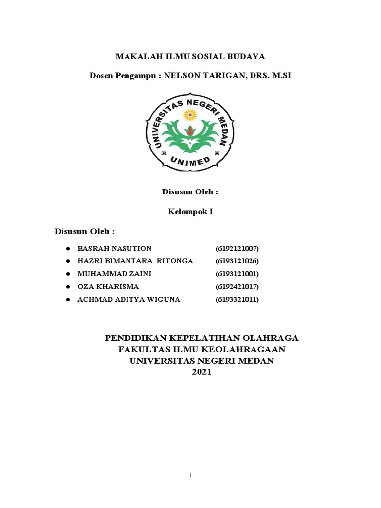 Makalah Ilmu Sosial Budaya | PDF